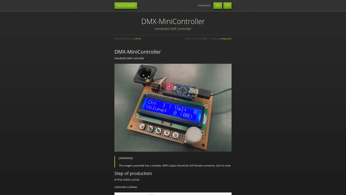 単発 #01 昔作った小型 DMX コントローラの回路図とソースを公開｜aKuad