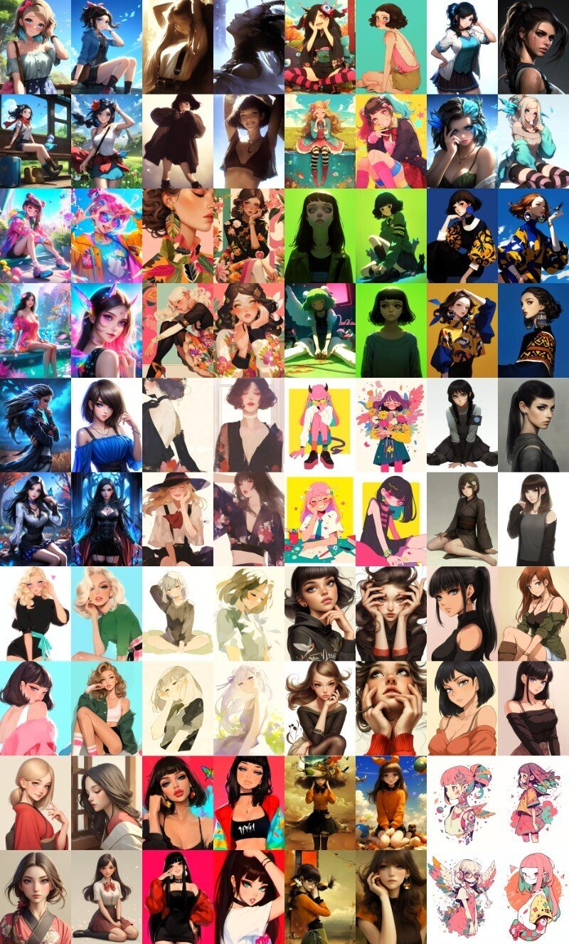 画像生成AI sref 図鑑 日付 048 2025年09/11～09/20【無料有】｜ぐふとくく