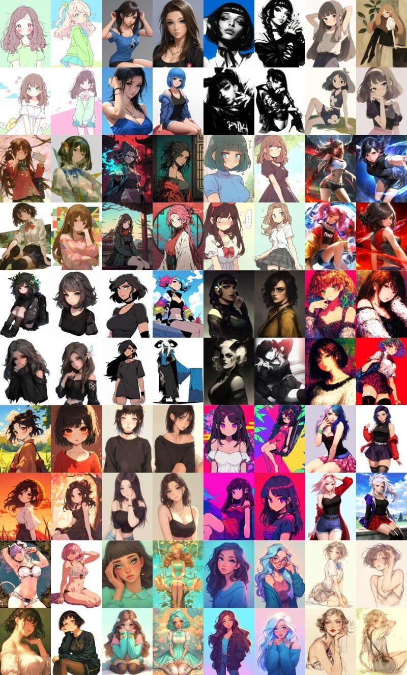 画像生成AI sref 図鑑 日付 048 2025年09/11～09/20【無料有】｜ぐふとくく