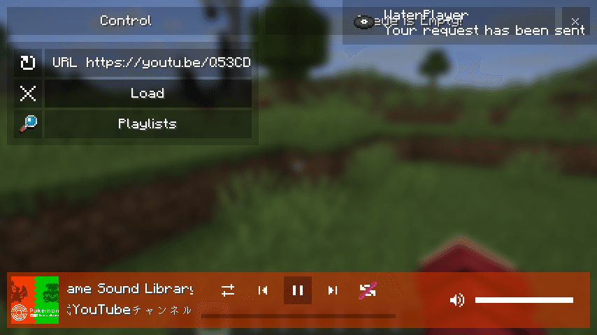 [Minecraft]1.21.8おすすめMod紹介|マイクラ内で好きな音楽が流せるようになるmod「WaterPlayer」の紹介｜のどあめΩ