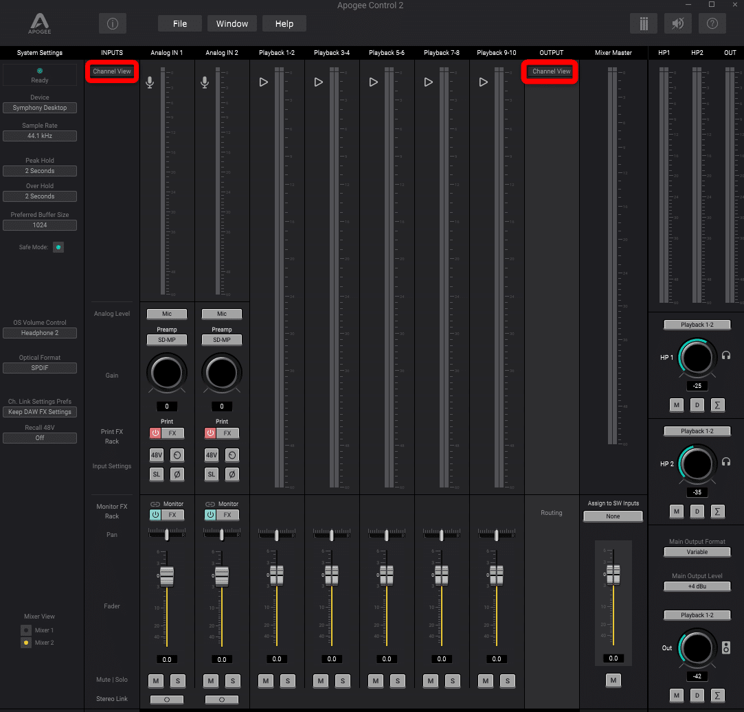 Apogee Control 2の使い方（APOGEE Symphony Desktop）｜8nm