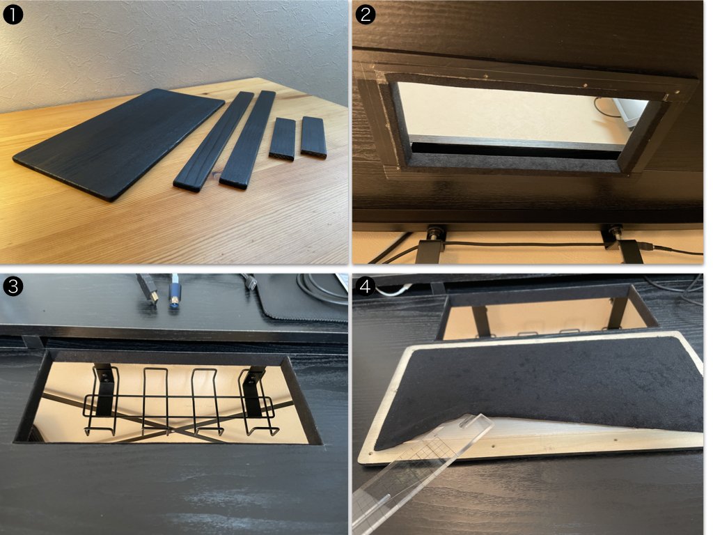 HHKBをスタンディングデスクに組み込む｜tr-kiyo