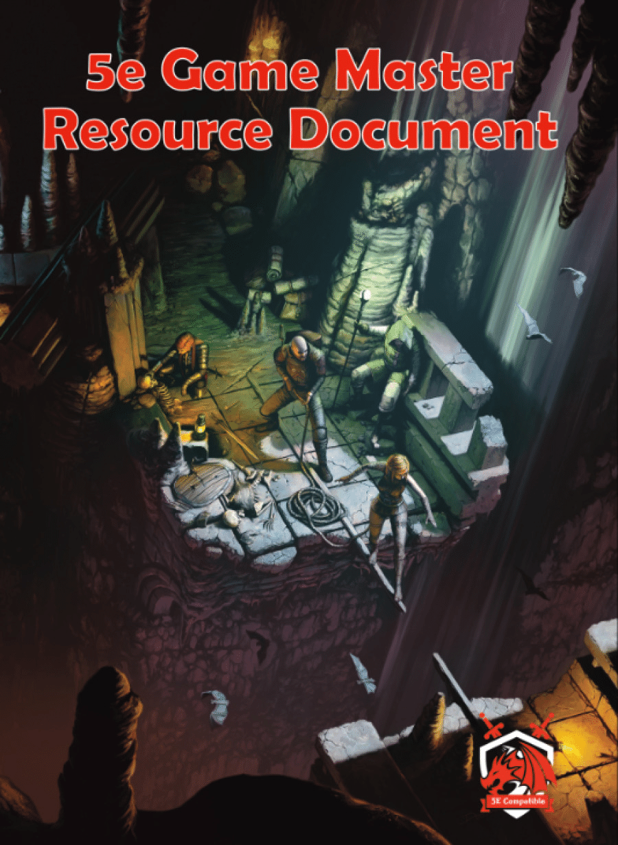 【告知】5e Game Master Resource DocumentをDriveTHRU RPGでリリースしました！｜mash@十番町の会