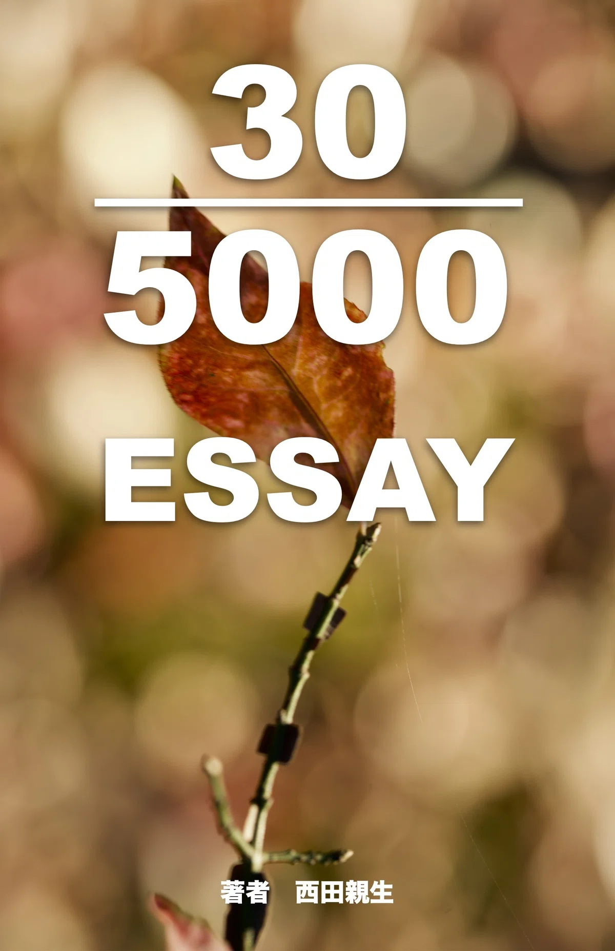 創立35周年記念「ESSAY 5000分の30」を出版｜西田親生