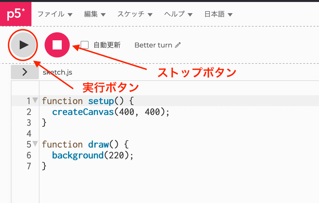 Hello! p5.js. - 使ってみよう！｜donguri