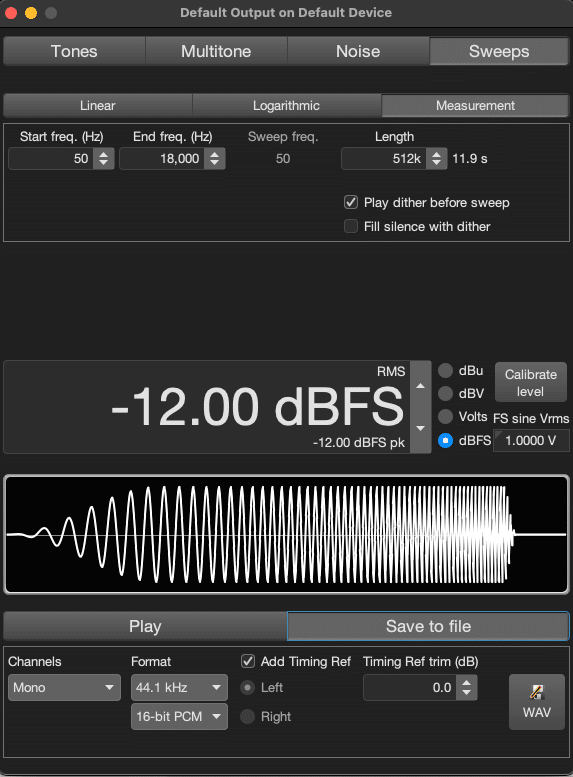 REWを用いたインパルスレスポンスデータの生成 / Generating Impulse Response Data Using REW｜Chino Yoshio｜京田辺の作曲家 ...