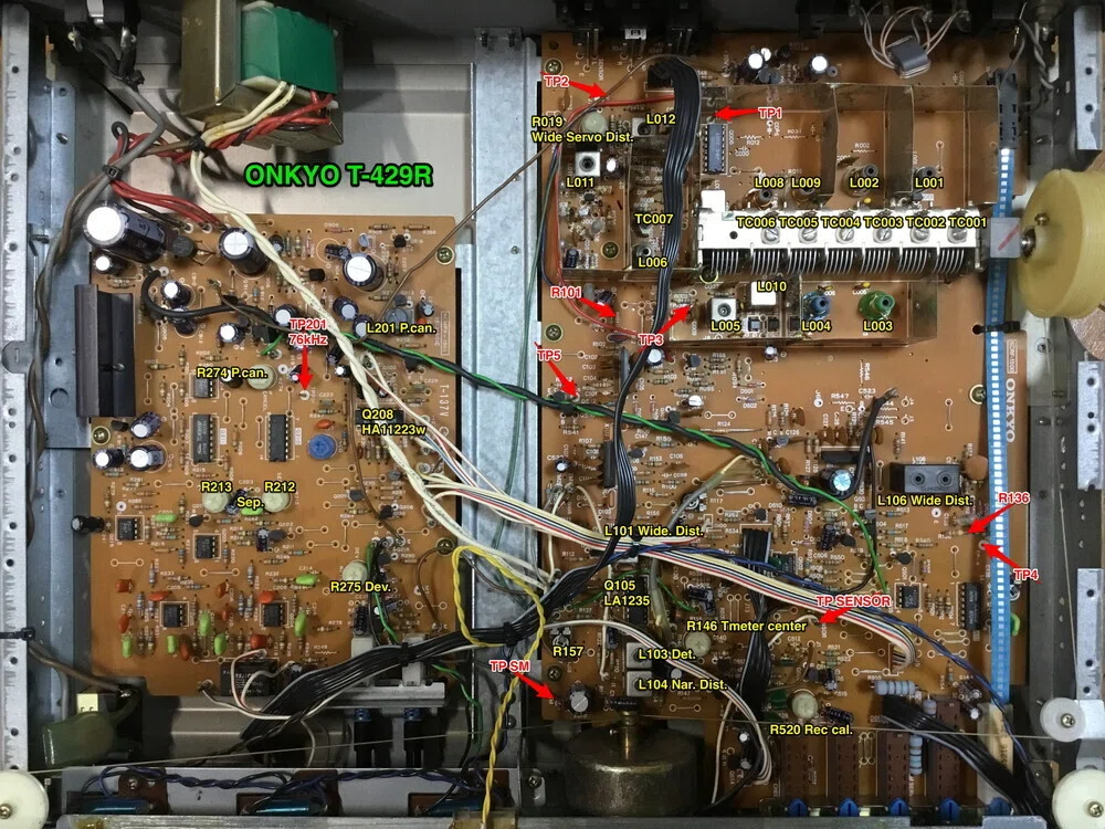 ONKYO T-429R 修理調整記録2｜BLUESS Laboratory