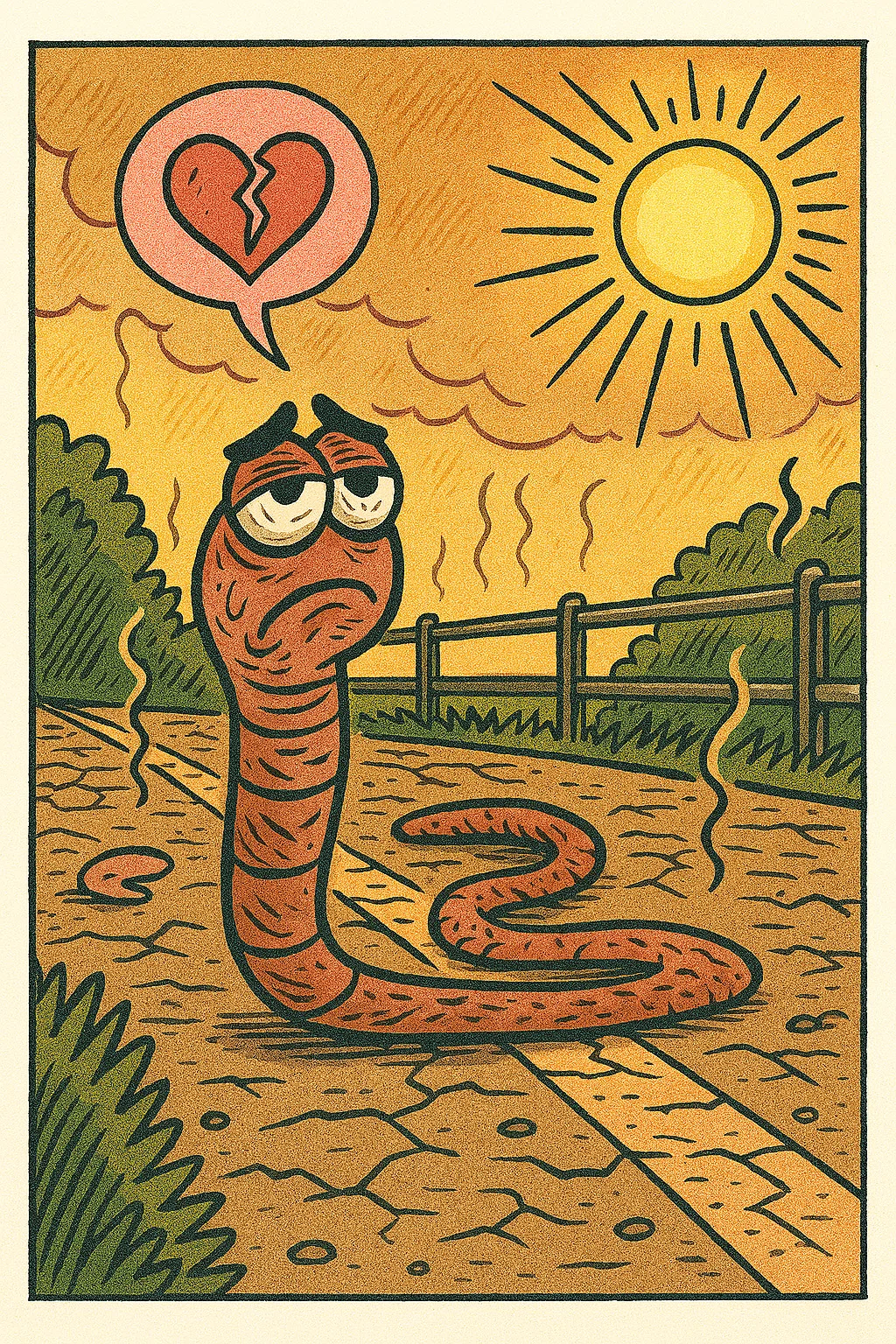Why are there so many dried-up earthworm carcasses on the cycling road ...