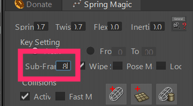 Mayaの無料揺れものツール「SpringMagic」の基本操作【私的備忘録】｜🦆🦌🟥🟧🟨⬜