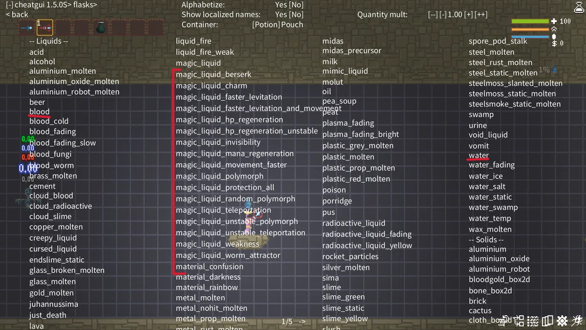 【Noita】Modの使い方【Cheatgui・Spell Lab Shugged・Wand Dbg・Conjurer】｜ひよっこ魔女