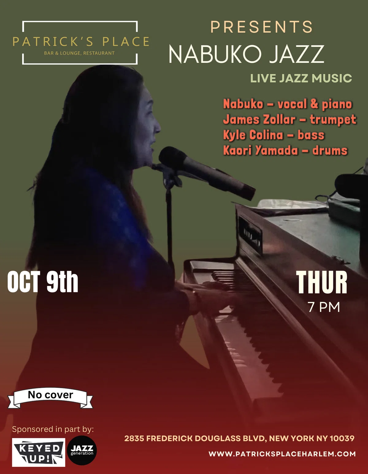 Patrick’s Place 10/9/2025｜霧生ナブ子／ Nabuko Kiryu