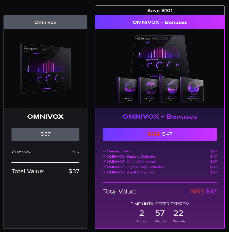 プラグイン Plugins 】 OMNIVOX / CYMATICS｜Imanjy