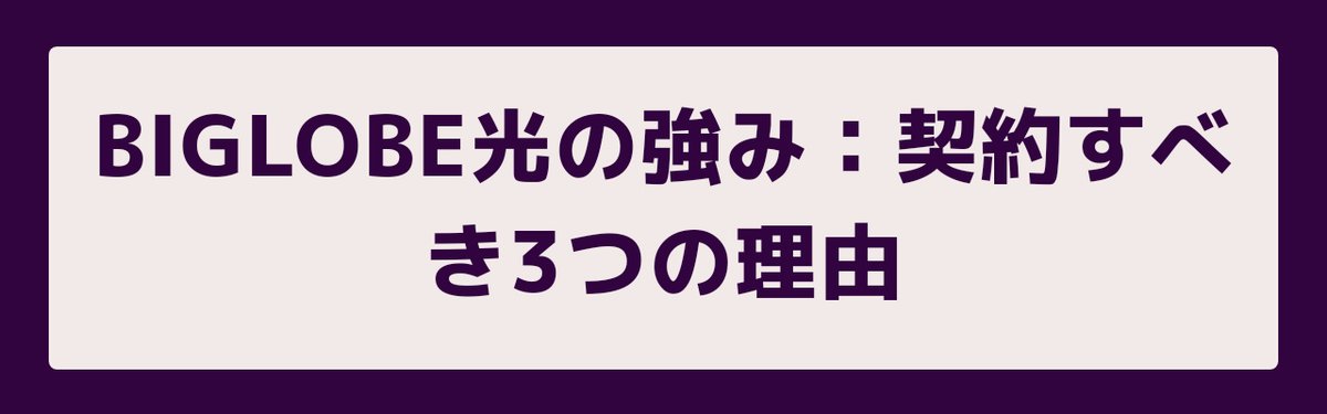 【2025年】BIGLOBE光の評判は悪い？口コミから分かるデメリットと後悔しない選び方｜平井優｜ネットワークエンジニア🛠️