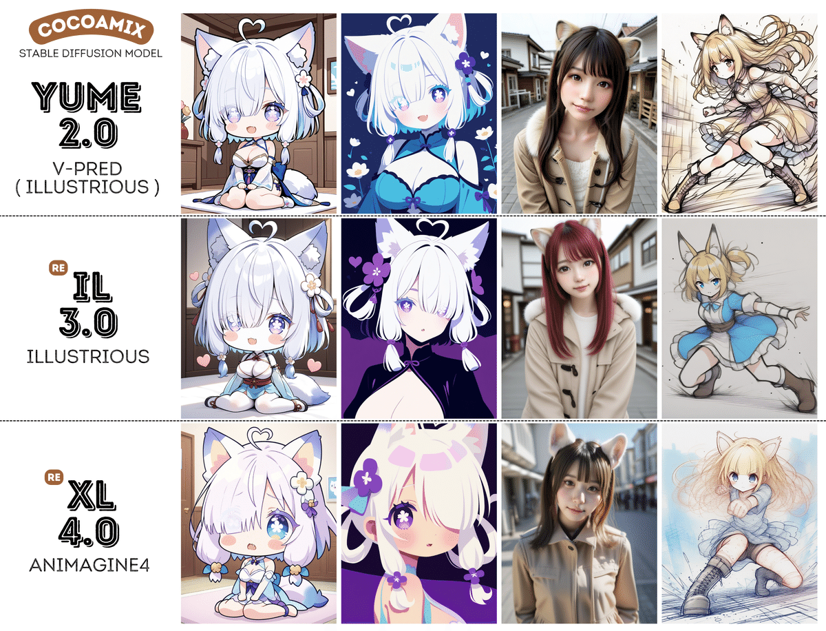 cocoamix モデル一覧（XL・IL・Pony・SD1.5・v-pred・Flux・Qwen）｜cocoat(ここあ)-JP