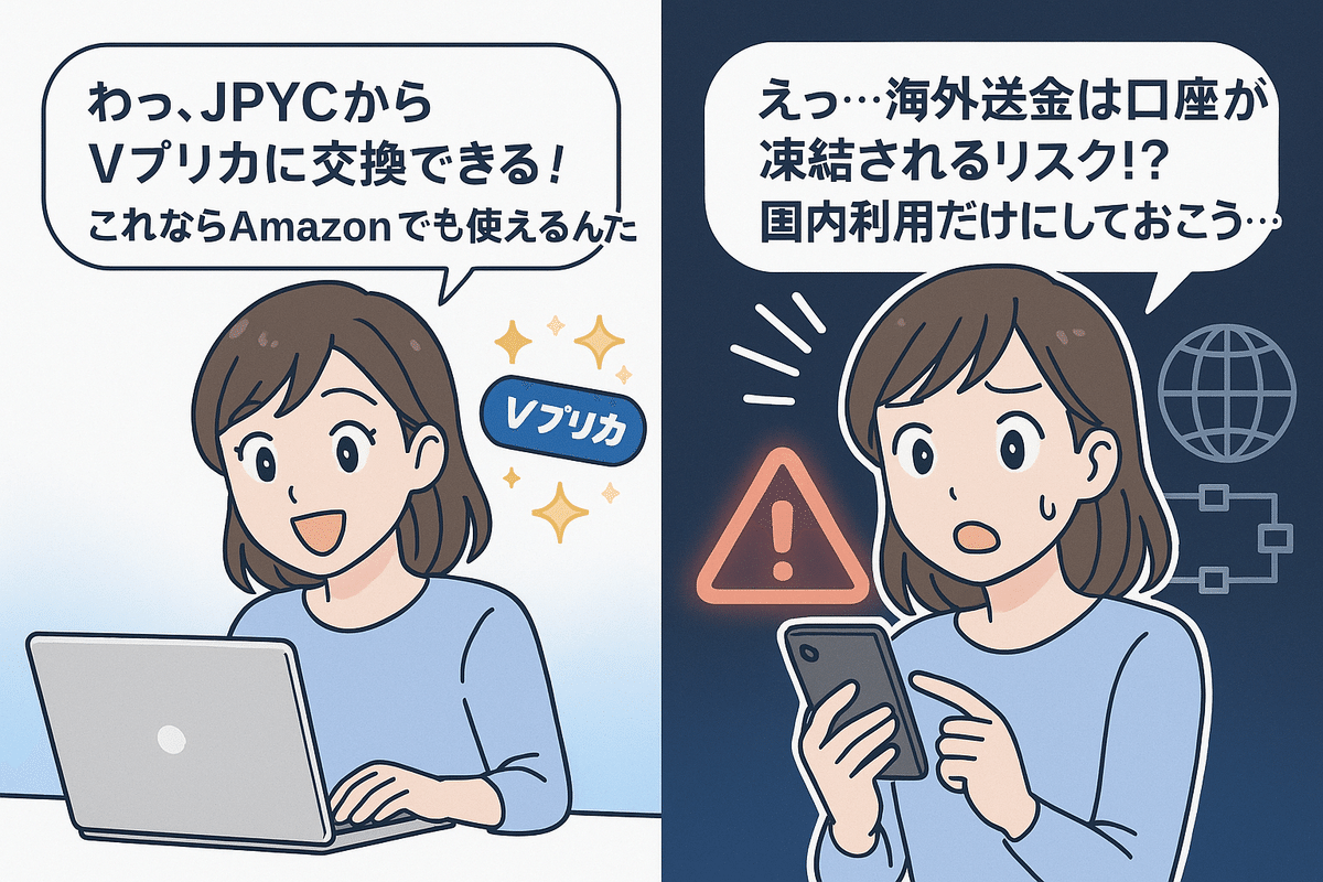 JPYC活用ガイド【2025年最新】Vプリカ交換は便利！でも海外送金は危険なワナ？｜中古パソコン屋のナベキンファクトリー