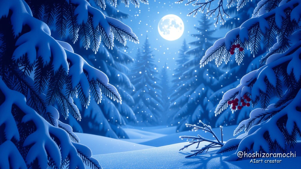 ちょっと早いクリスマス - AIが描いた20の冬景色 🎄｜星空モチ