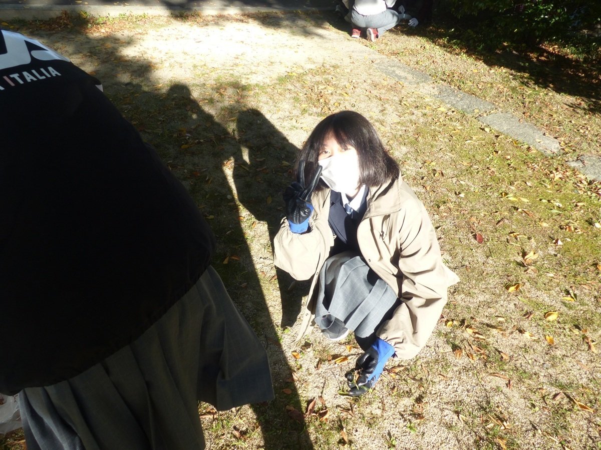 3年生ボランティア清掃｜郡山学院高等専修学校