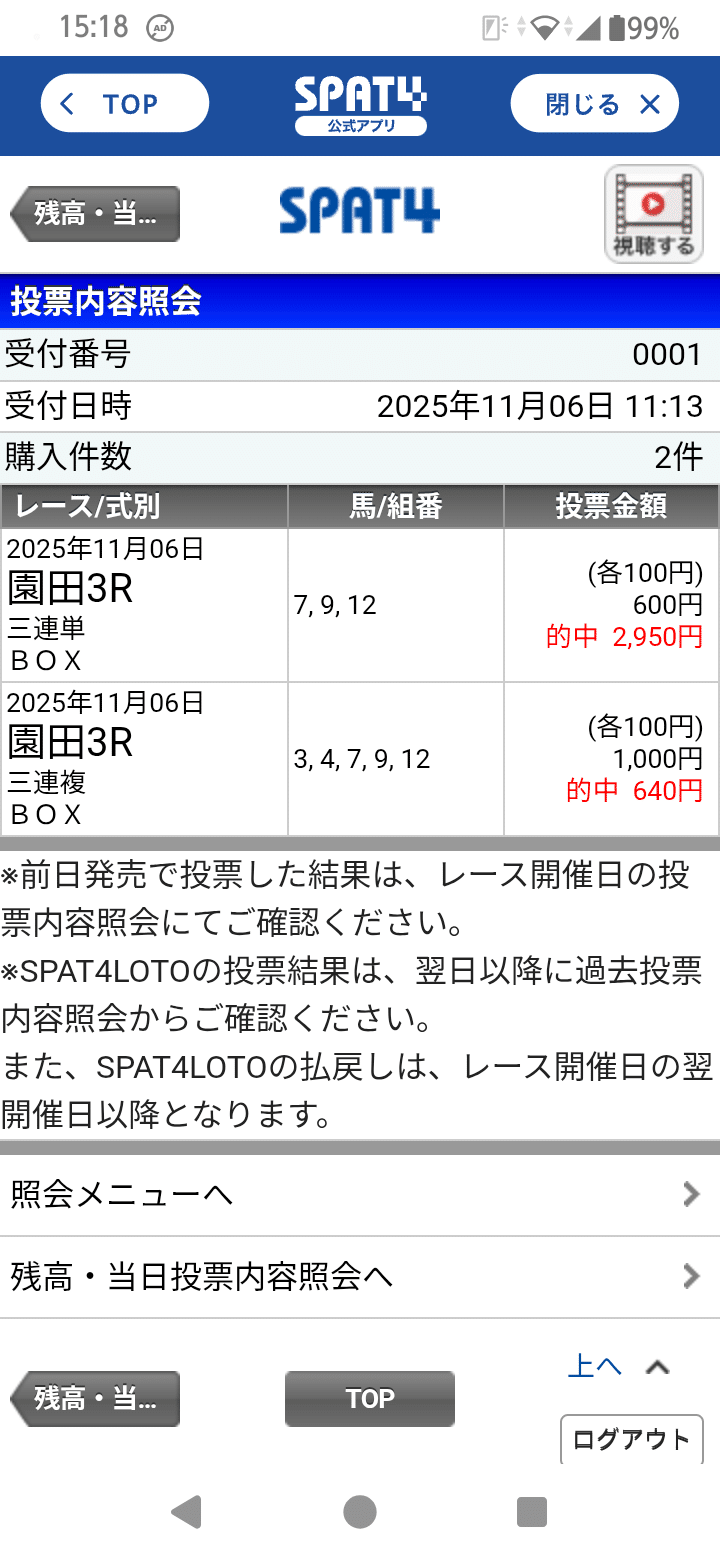 11/6 楠賞、道営記念｜ogawasa
