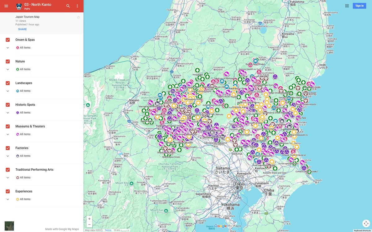 【Free Release】Japan Tourism Map - Explore 12 Regions with Google Maps ...