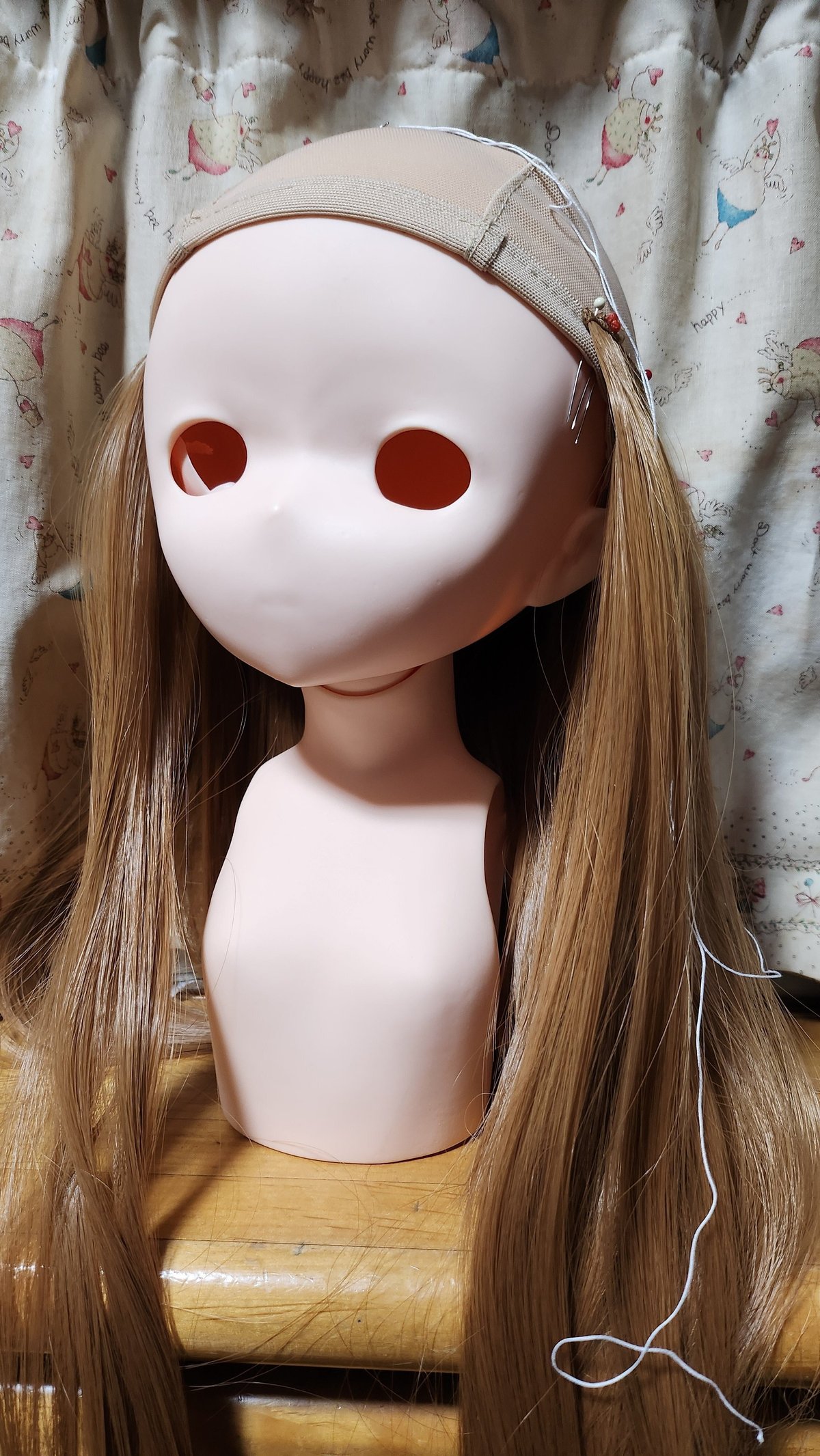 ドールウィッグの作り方 ネットとウェフト編｜edward.debit.doll