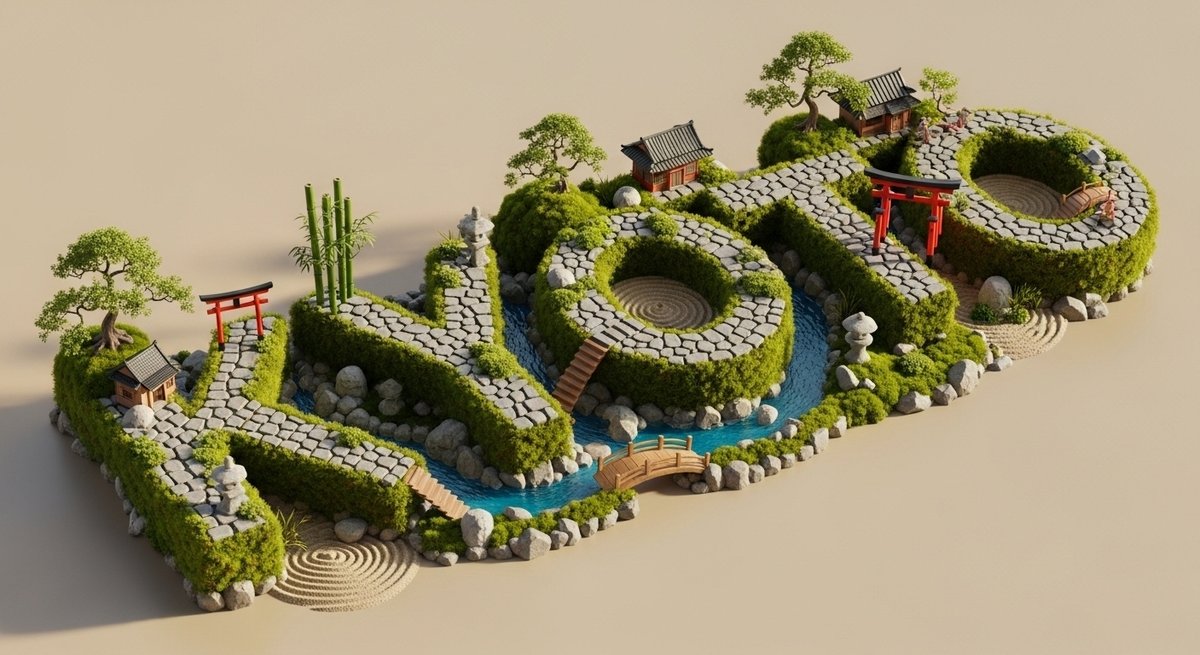 画像生成AIで立体文字×ミニチュア地形アートを作成する方法 ｜田中勇道│AI愛好家