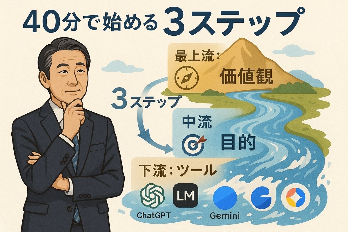 ChatGPT・NotebookLM・Gemini...ツール迷子から抜け出す3ステップ：40分で始める、AI時代の勝ち方｜AI自動集客ゆっきー