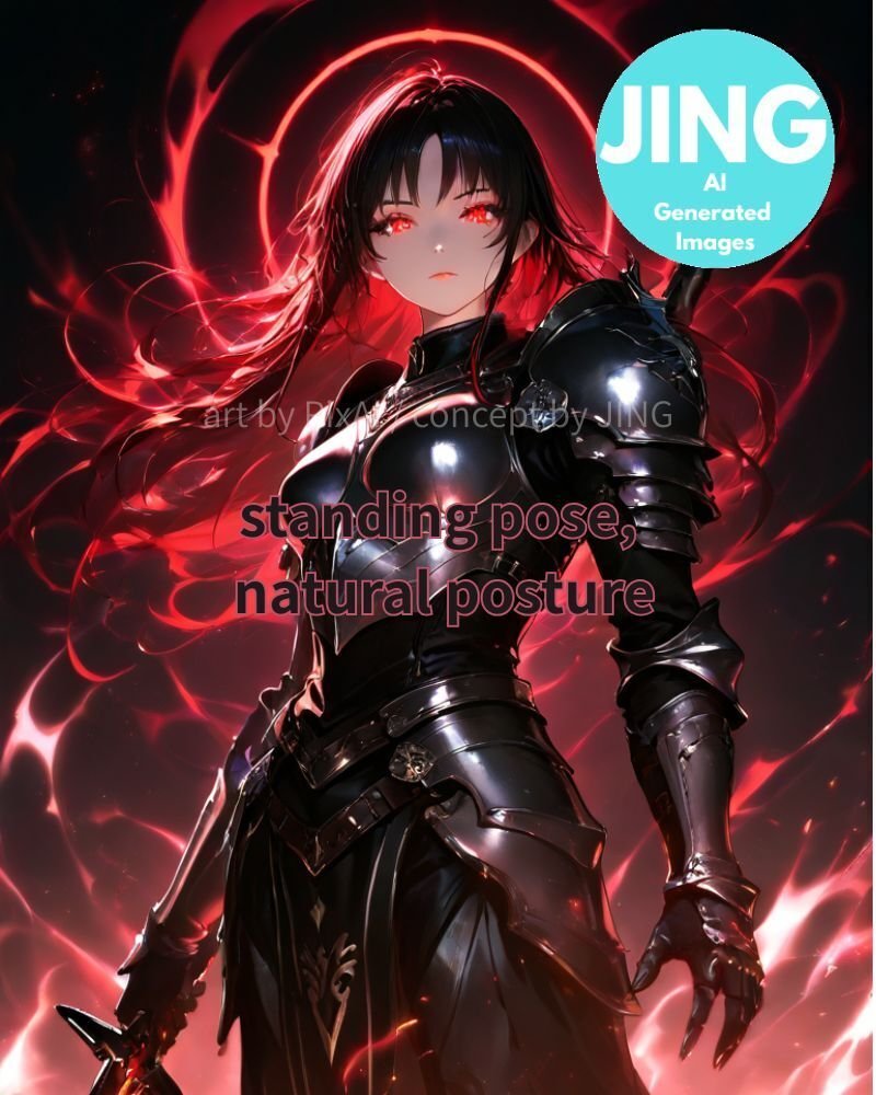 AIイラスト ポーズプロンプト｜ジン(JING)