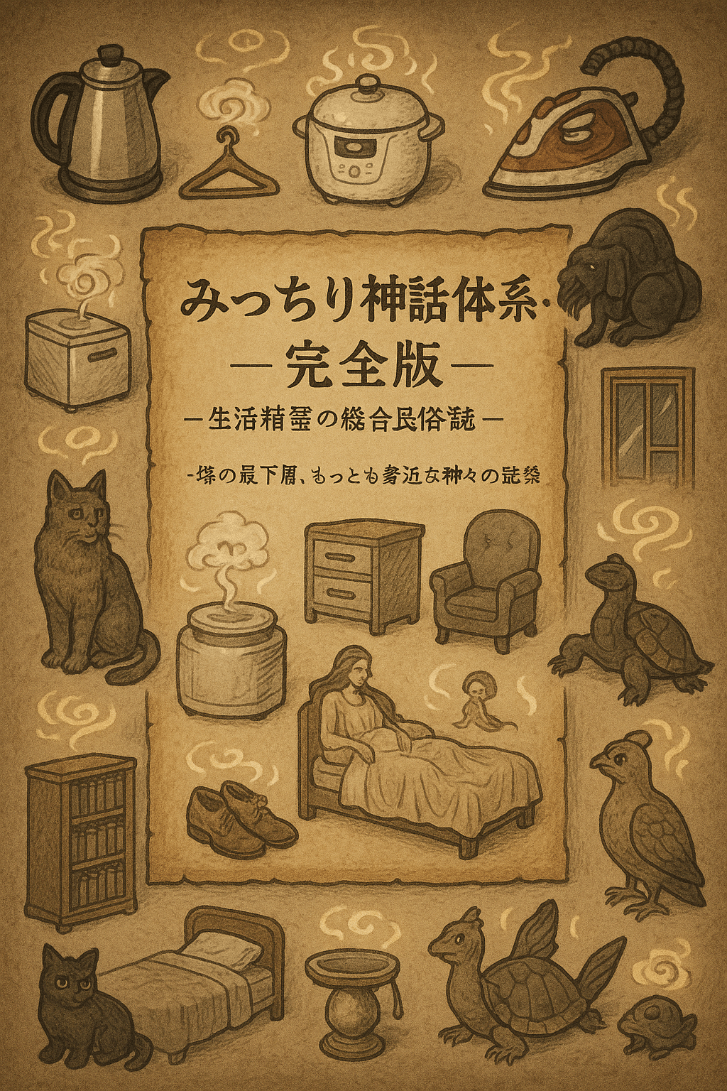🔥《みっちり神話体系・完全版 ― 生活精霊の総合民俗誌》――塔の最下層、もっとも身近な神々の記録――｜asakura shoko（阿祥）