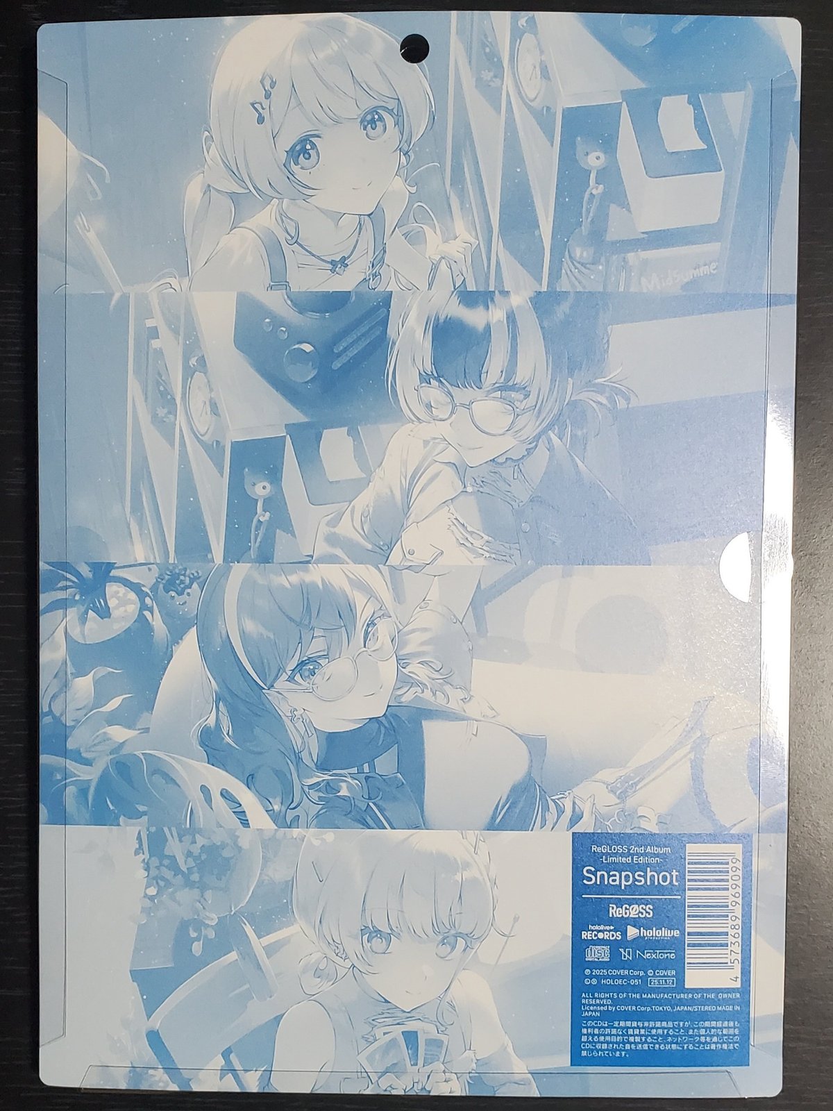 【ReGLOSS】2nd Album『Snapshot』（完全生産限定盤）買いました【ホロライブ】｜空目ハルヒコ Haruhiko Utsume