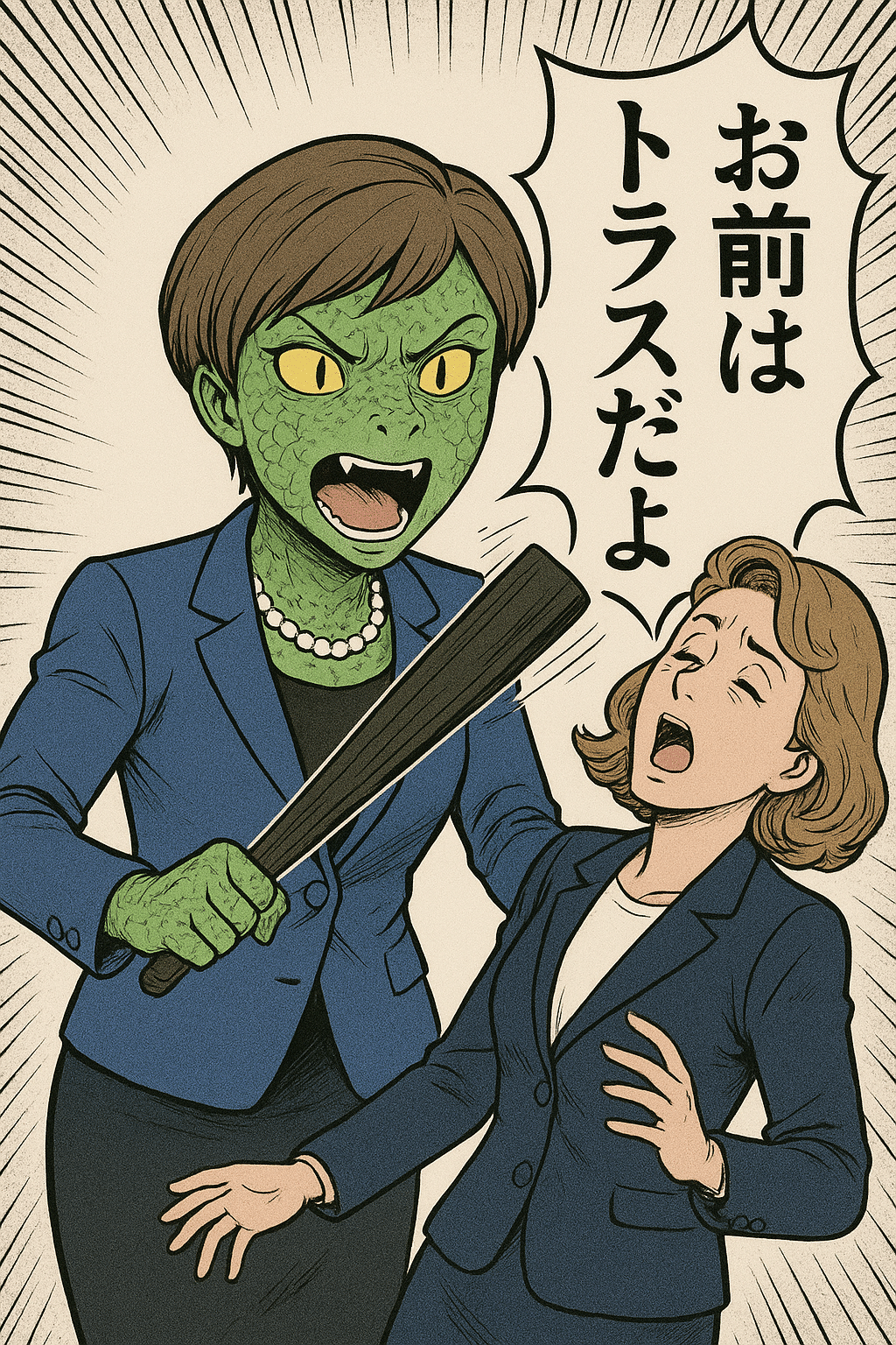 作画実験 サッチャーになりたい｜美和