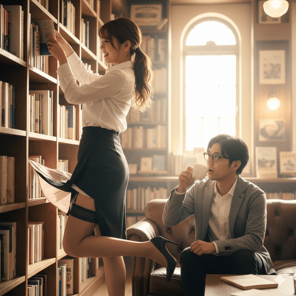 【Gemini R18】男性が女性のチラリズムでドキッとするシーン【生成AI】｜【アダルト研究】かなこの秘密のラボ