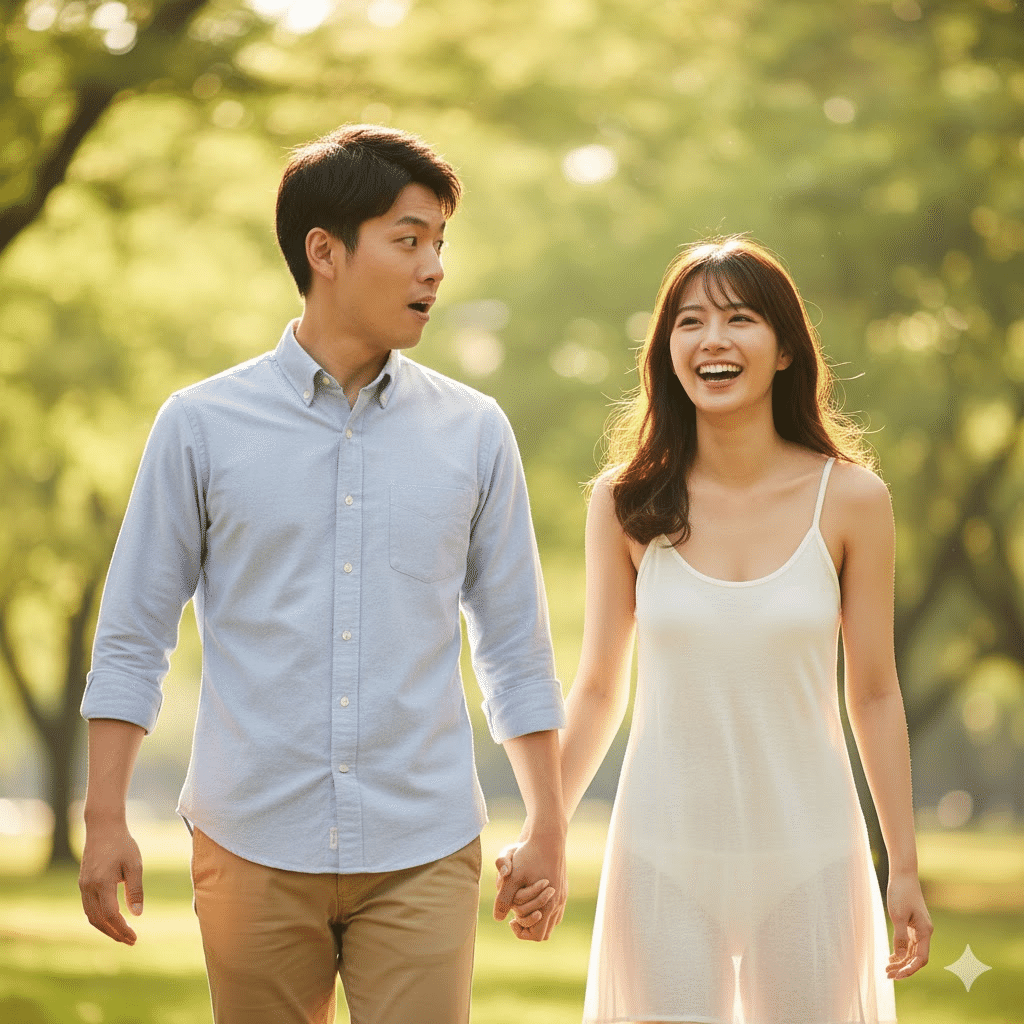 【Gemini R18】男性が女性のチラリズムでドキッとするシーン【生成AI】｜【アダルト研究】かなこの秘密のラボ