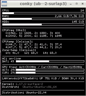 luaと戯れる（conky）｜cammi wart