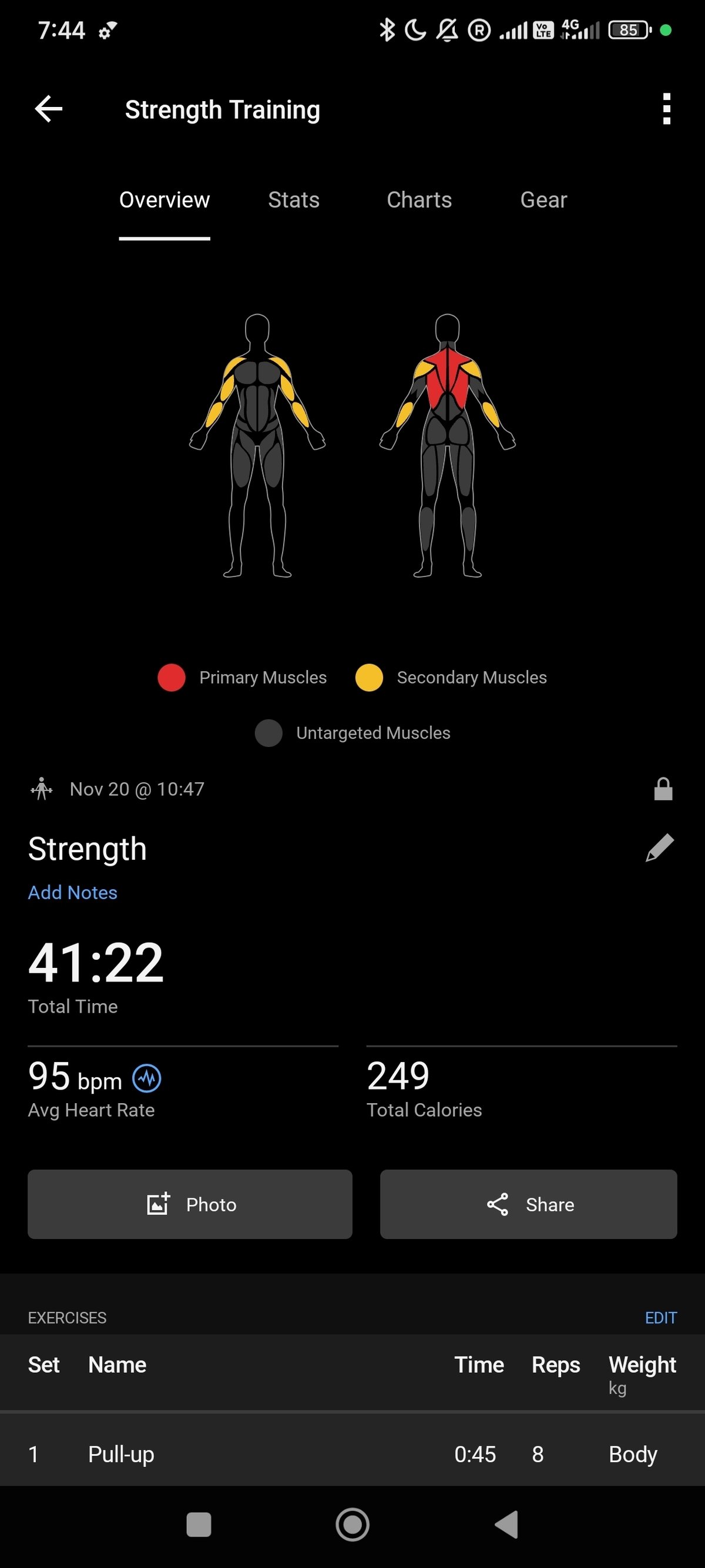 2025/11/20 トレーニング・食事・体データまとめ｜YUU