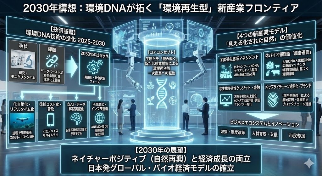 2030年に向け「環境DNA」技術が創るネイチャーポジティブ産業のフロンティア｜Tetsu Hattori