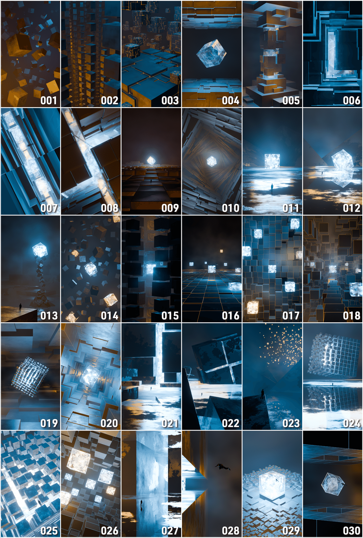 Blenderのデフォルトキューブが主役の作品を毎日作り続けて1ヶ月経ちました｜堀江優太｜Yuta Horie