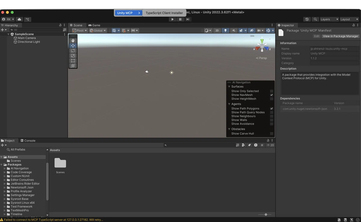 CodexでUnity MCPを遊んでみた｜はこやし