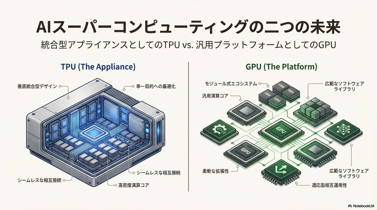 Google TPU vs NVIDIA GPU: アーキテクチャとシステム設計の徹底比較｜黒池璦・くろいけあい / 七種姫夜夢・さいくさきよむ