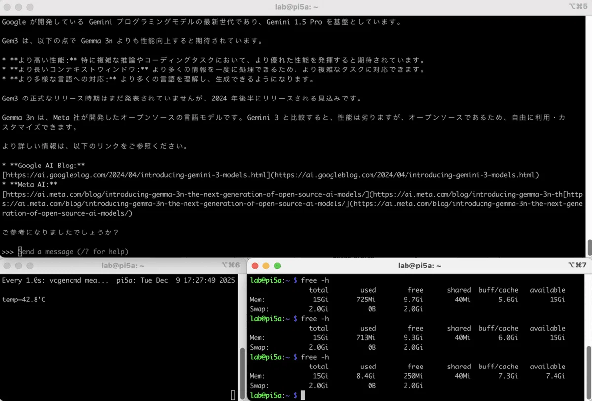 ラズパイでLLMはじめてみた。その1（セットアップ）｜ai_gem3