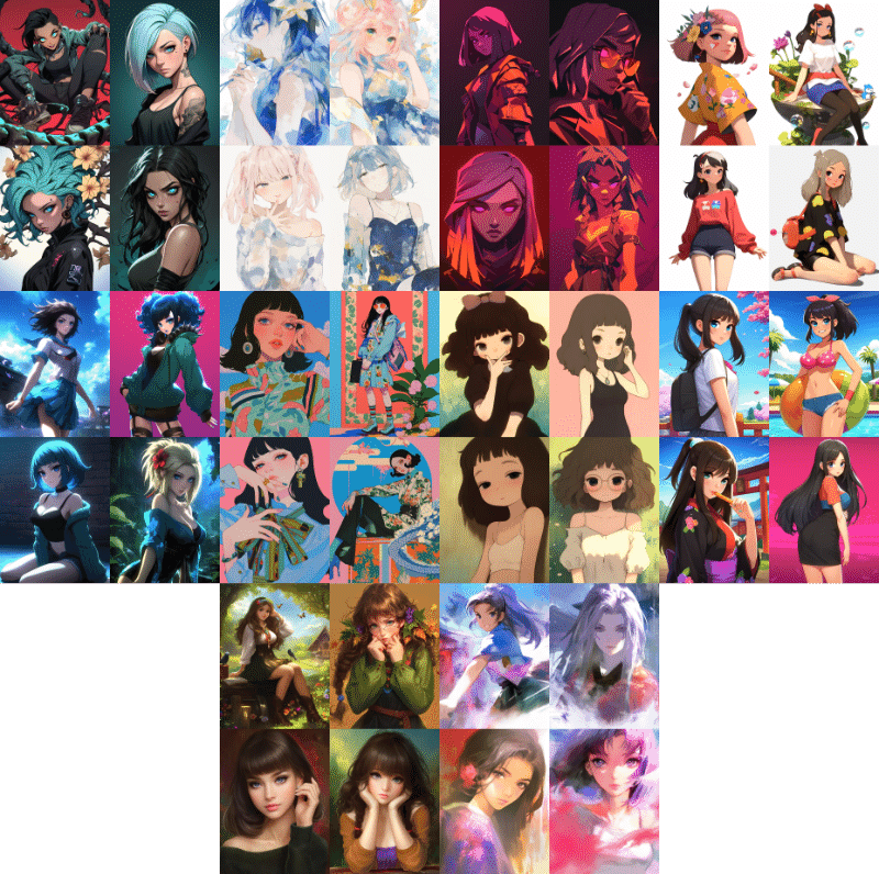 画像生成AI sref 図鑑 日付 055 2025年12/11～12/31【無料有】｜ぐふとくく