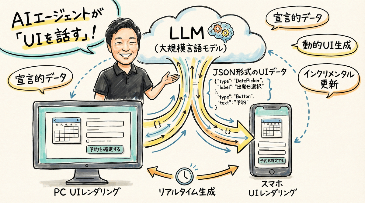 AIがUIを「話す」時代へ：Google A2UI徹底解説｜ハヤシ シュンスケ