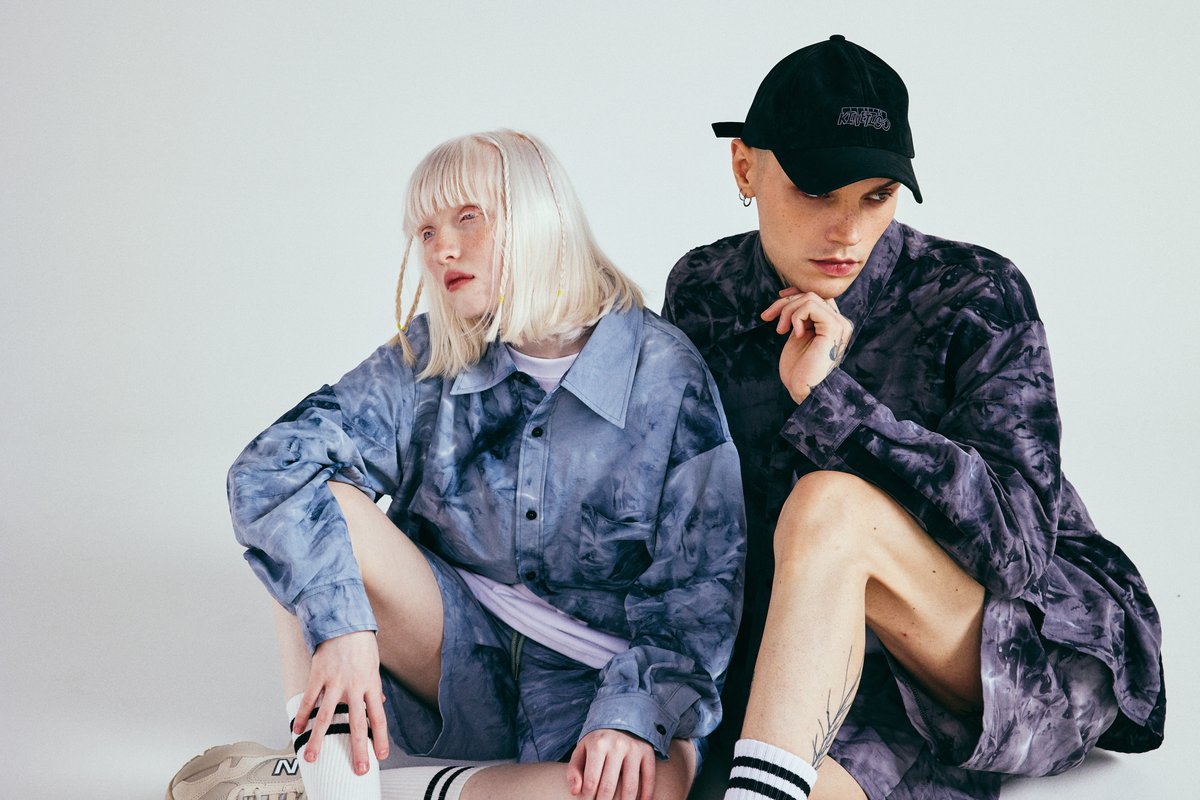 [韓国ファッション紹介]TIE-DYE NYLON SHIRT｜パンパン