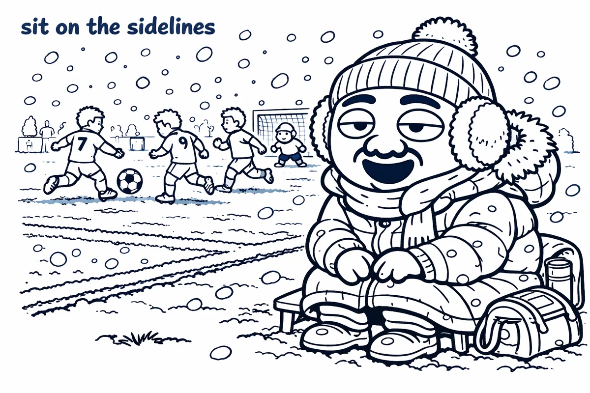 sit on the sidelines 暗記 | 英単語を語源、連想で覚える。英語学習 、TOEICにも。｜ひで