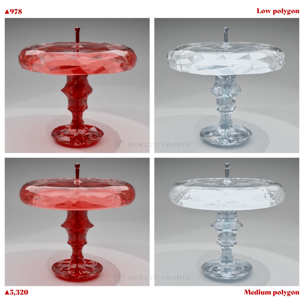 【オリジナル3Dモデル販売】 リンゴ丸かじりテーブル | Apple Core Table 【FBX】｜藻屑肖品 | mokuzu shohin