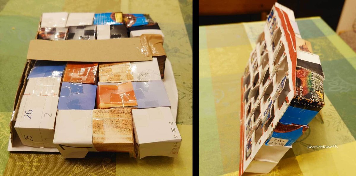 【日記】娘作：手作りアドベントカレンダーの紹介｜エルナト