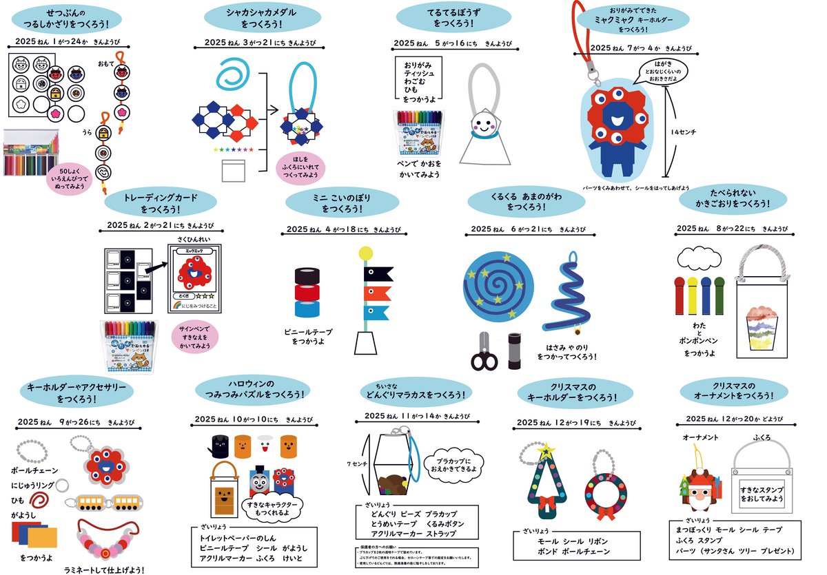 2025年の工作ワークショップまとめ｜かんたんこうさく