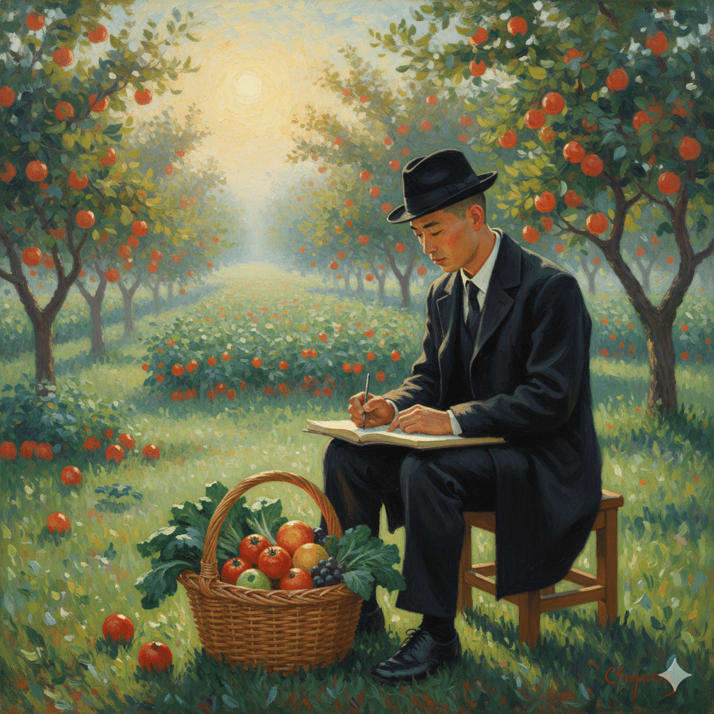 注文の多い料理店 広告文 その14 田園 AIイラスト｜馬場万磐