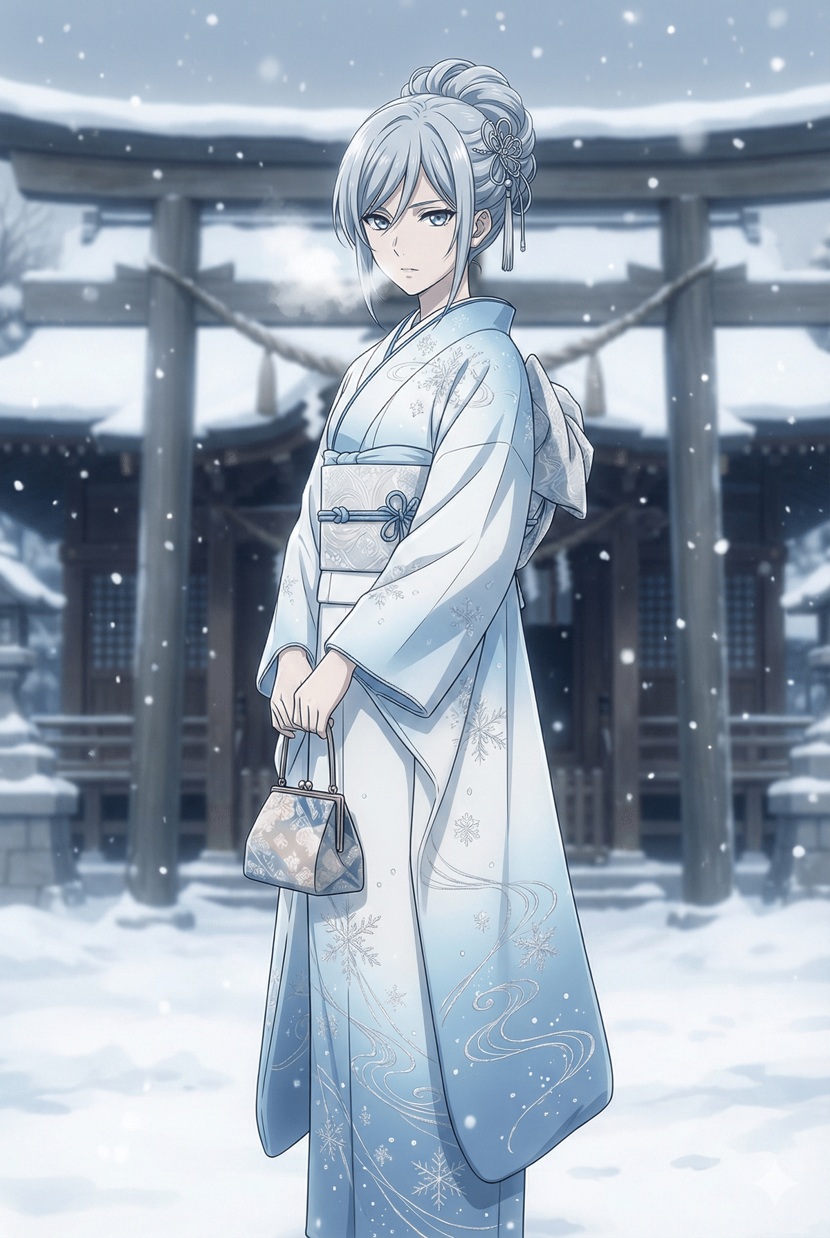 【FSGN】あけましておめでとうございます！2026年、神社の前からあなたへ贈る言葉。 #白銀の髪同盟 #黒髪愛 #FSGN｜してみた ...