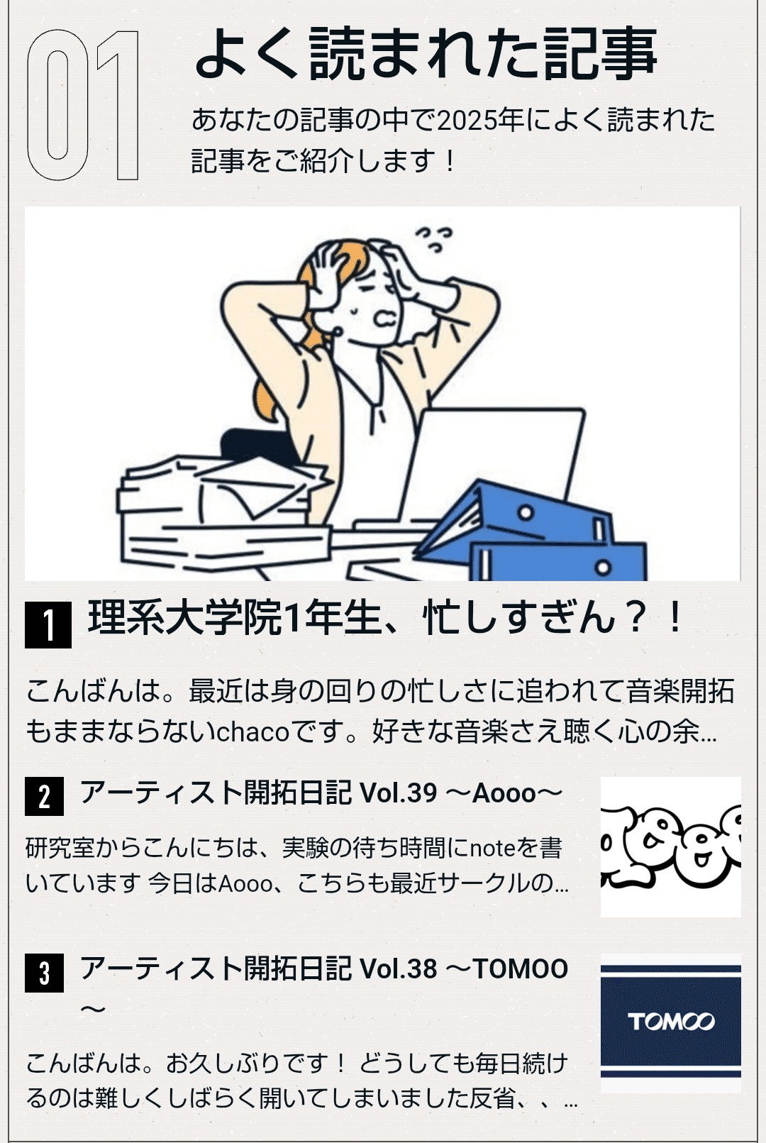 2025振り返り～noteと日常～｜Chaco