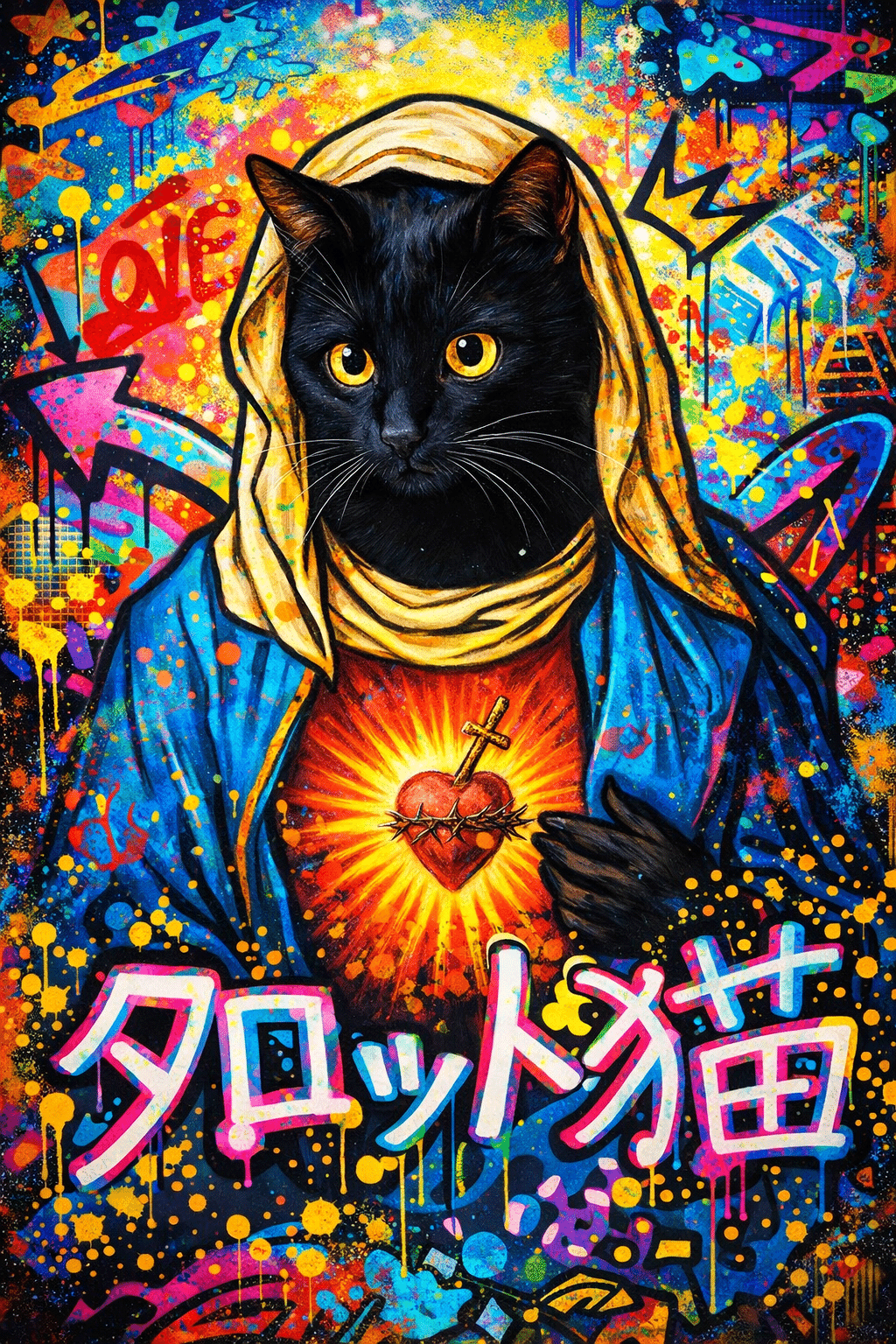 タロット猫と女帝と皇帝｜n kuro